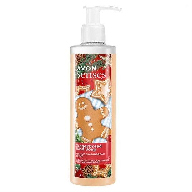 Set Senses Gingerbread, 3 produse, Avon- Sapun lichid 250 ml, Gel de ...