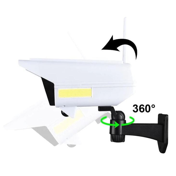 Camera falsa de securitate 2 in 1 cu proiector solar si senzor de ...