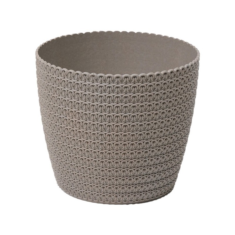 Ghiveci pentru flori, Plastic, 30 cm, Gri - eMAG.ro