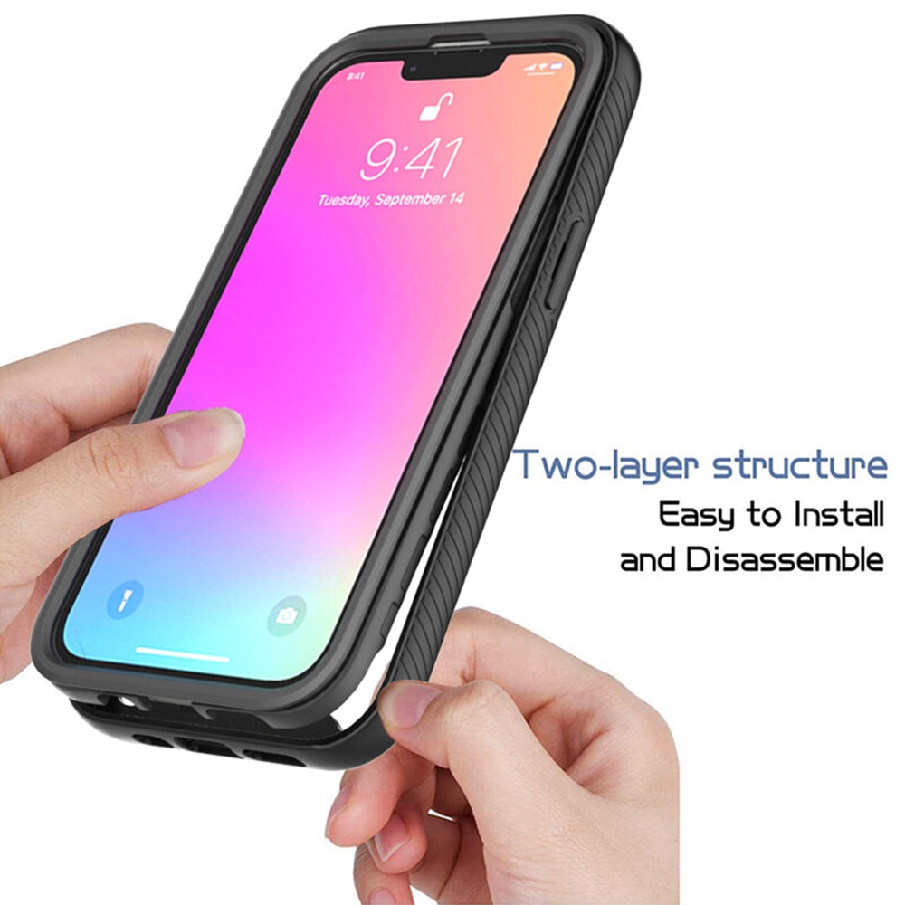 Set husa si folie pentru iPhone 14 Pro Max, Atlantic - Defense360 Pro ...