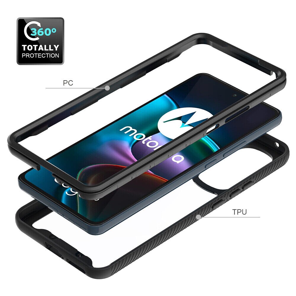 Комплект калъф и фолио за Motorola Edge 30 + фолио, Atlantic Defense360 ...
