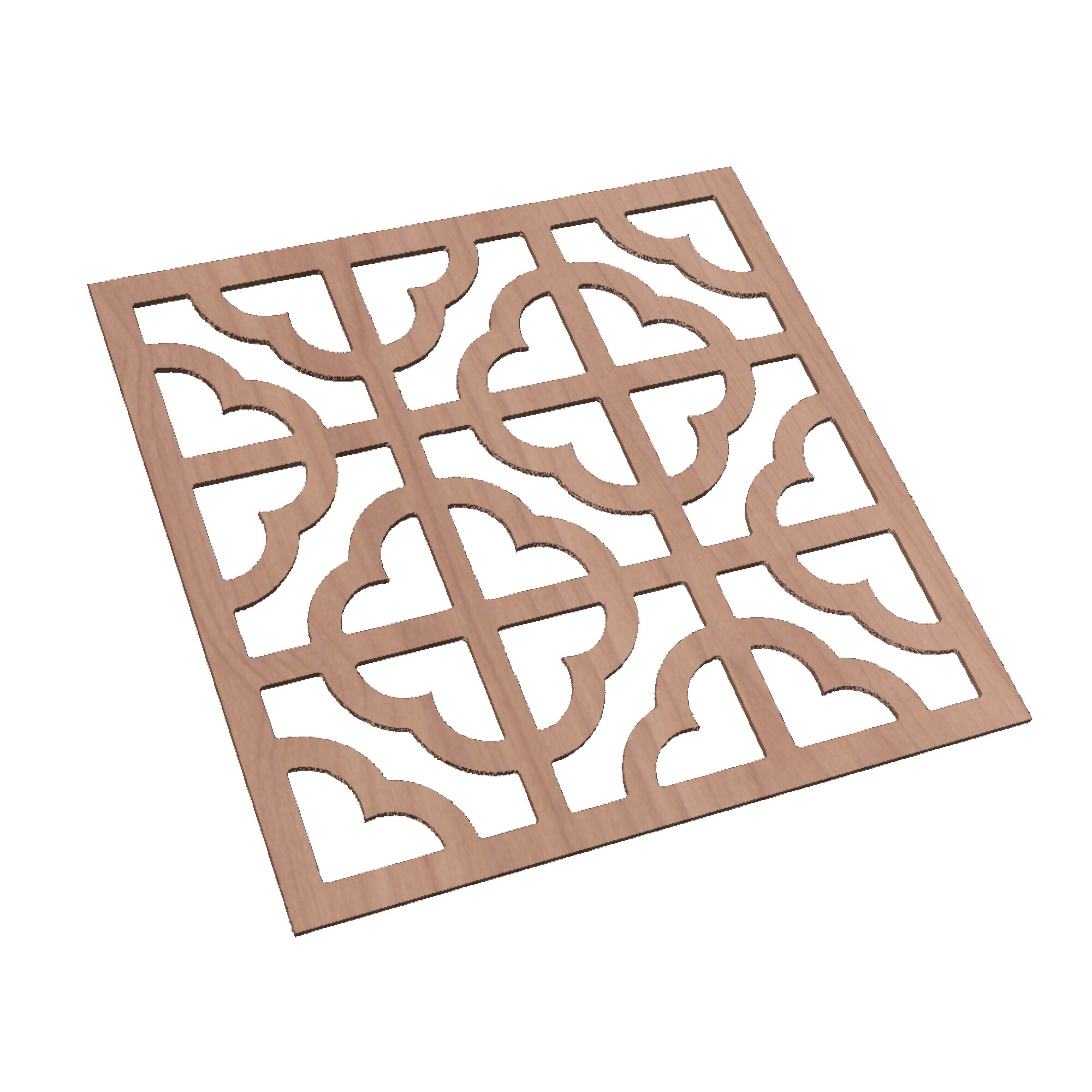 Panou decorativ traforat Mdf natur, Mos072, 50x50 cm, 6 mm - eMAG.ro