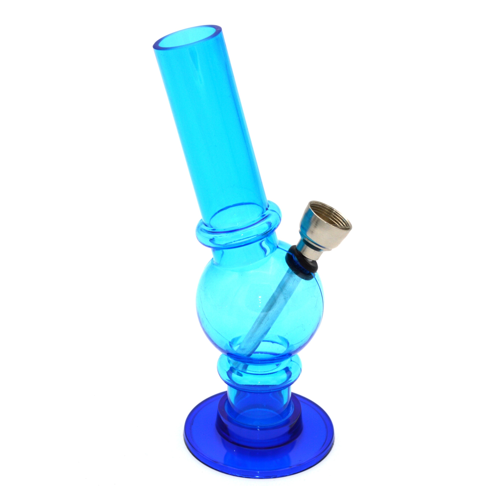 Mini bong acrilic, Toro, 15 cm, Albastru - eMAG.ro