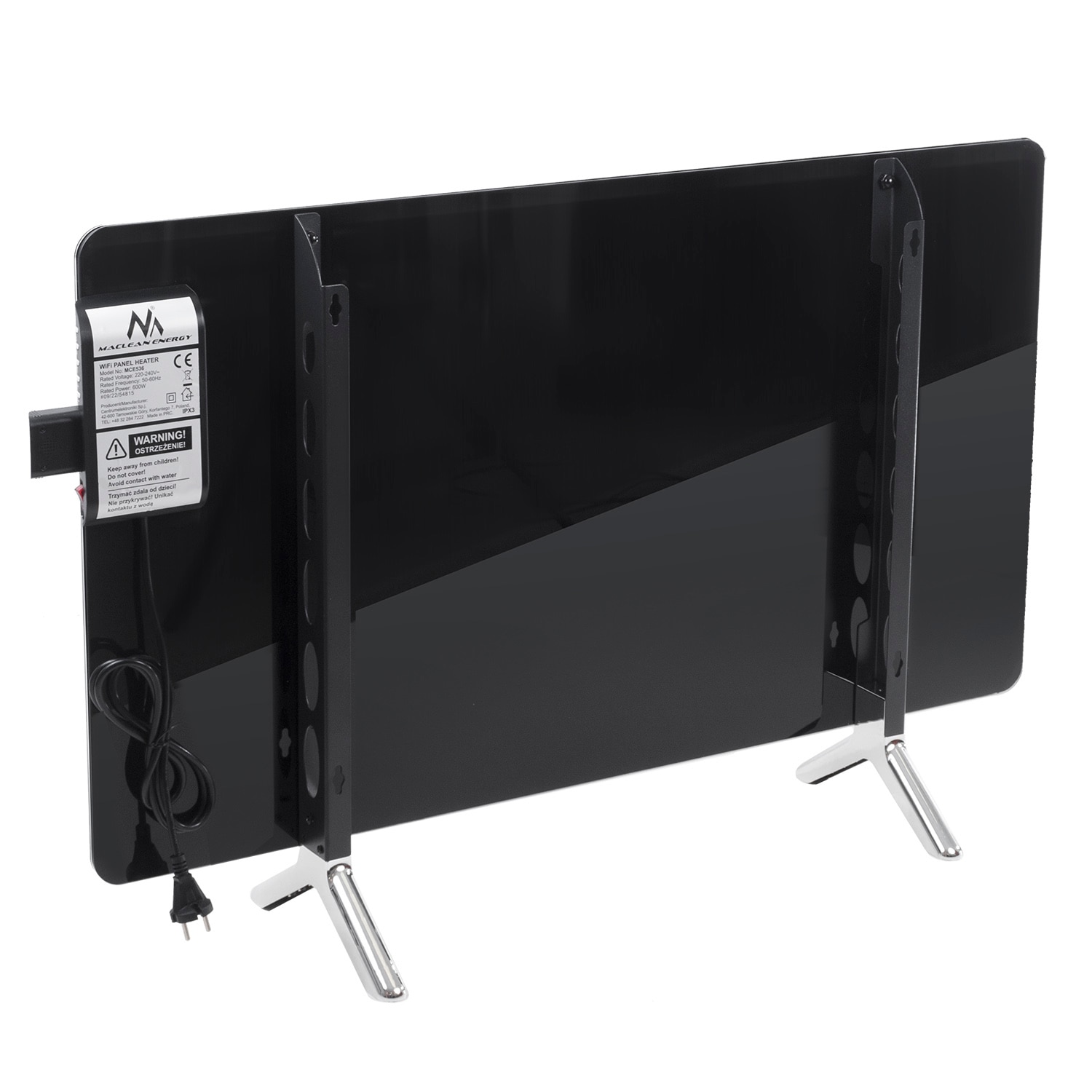 Panou radiant cu infrarosu, Maclean MCE536, 600W, Wi-fi, negru - eMAG.ro