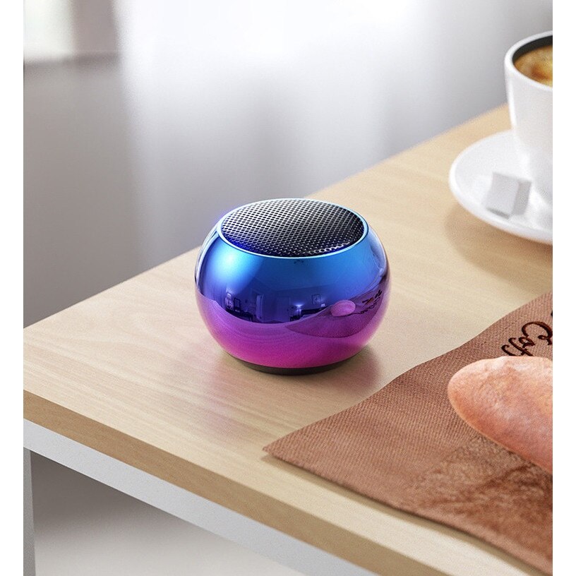 Mini Boxa portabila, Bluetooth 5.0, albastru gradient, metalica - eMAG.ro