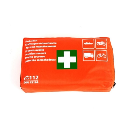 Kit mini trusa de prim ajutor, Amio, Universala, 22x13cm, Portocaliu ...