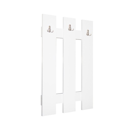 Cuier perete cu 3 fasii Alb, 50 x 3.6 x 80 cm - eMAG.ro