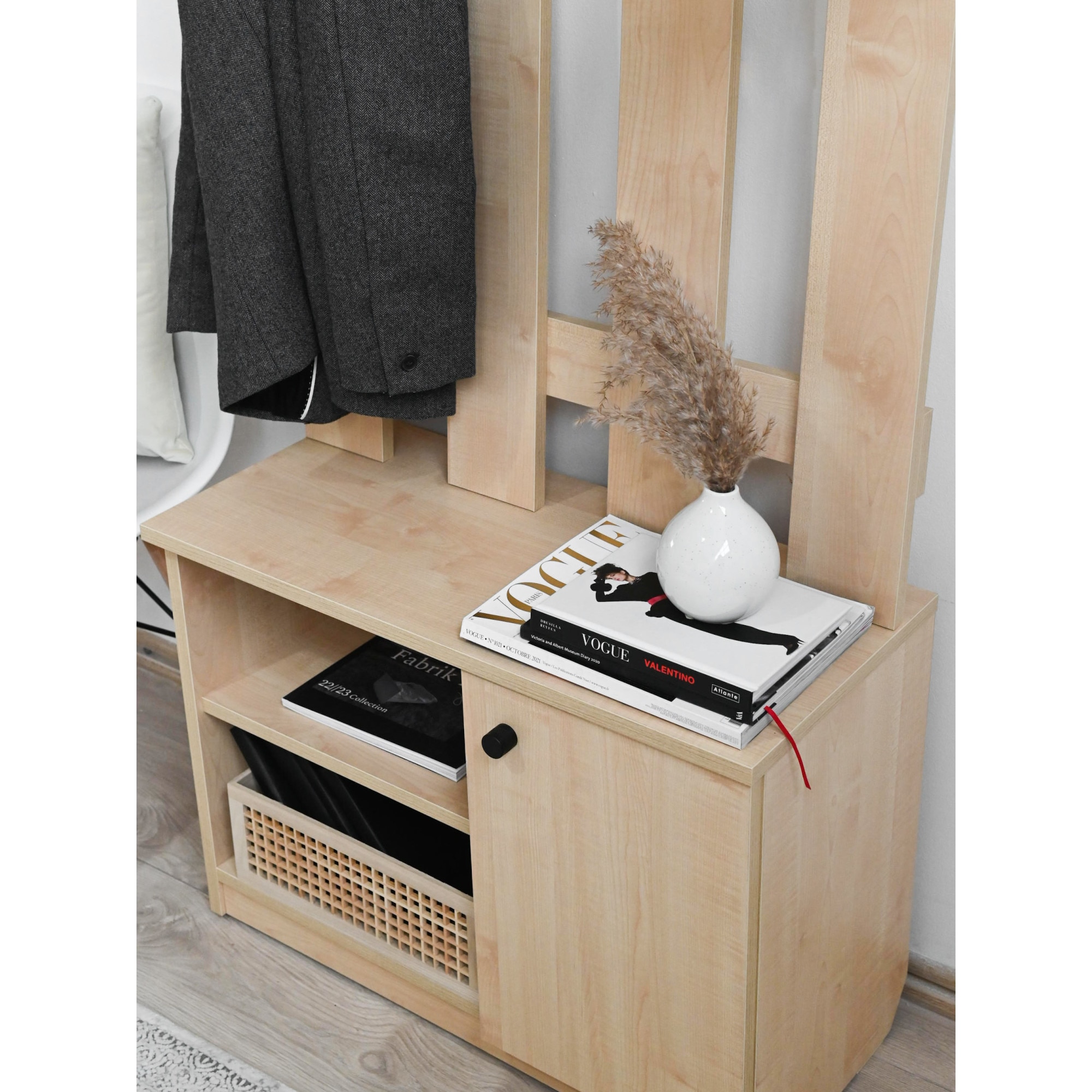 Cuier Antreu Tina, PAL, Fabrik Home, 190x70x33 cm, Artar - eMAG.ro