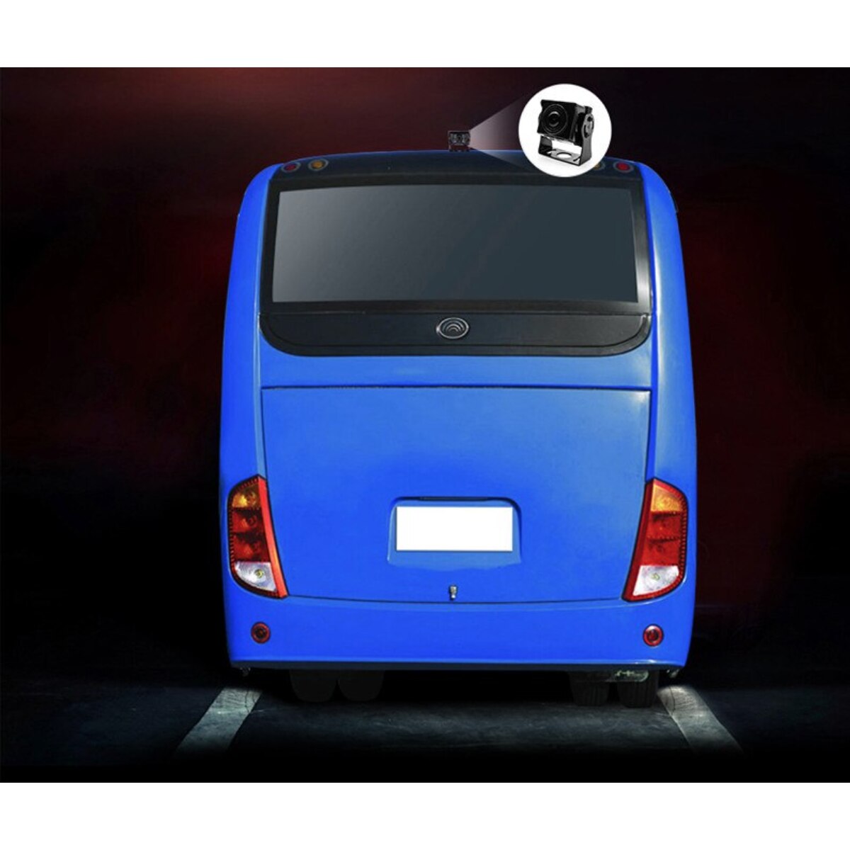 Set camere auto DVR, metalice IR cu monitor, pentru tiruri, autocare ...