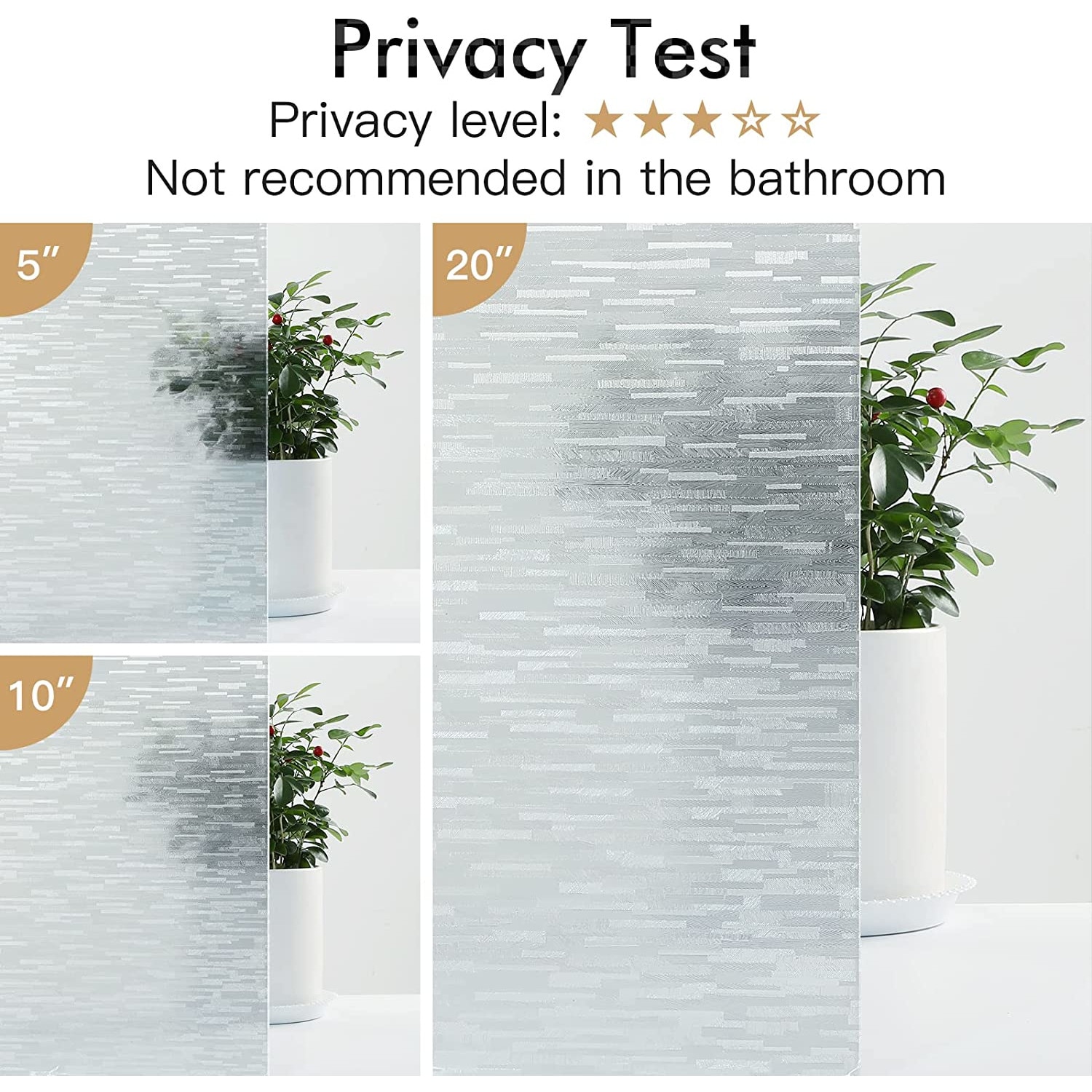 Folie Autoadeziva pentru Geam, Oricean, PVC, Reutilizabil, Folie Mata ...