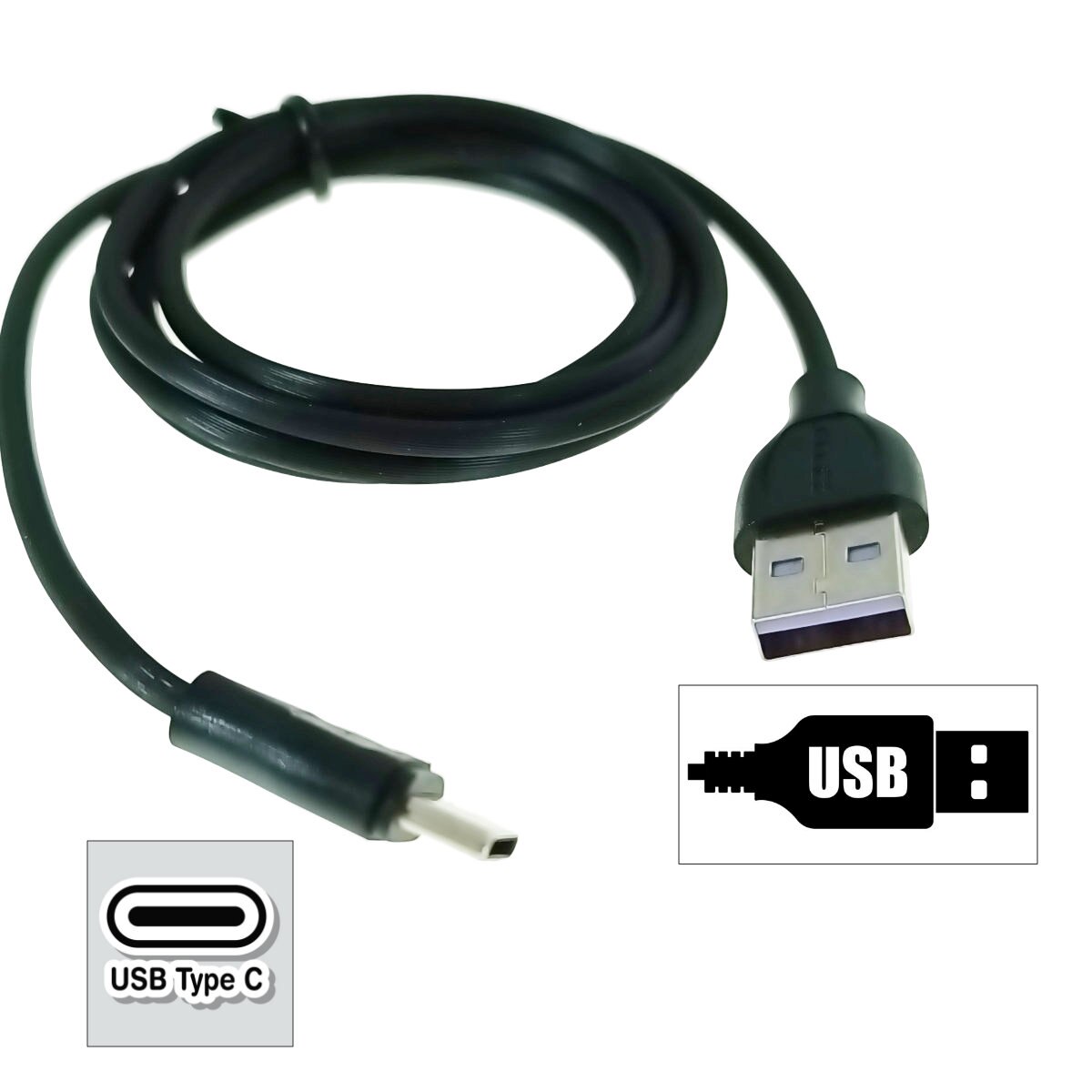 Cablu cu conectori USB-A tata la USB-C tata, 3.1A, lungime 100cm ...
