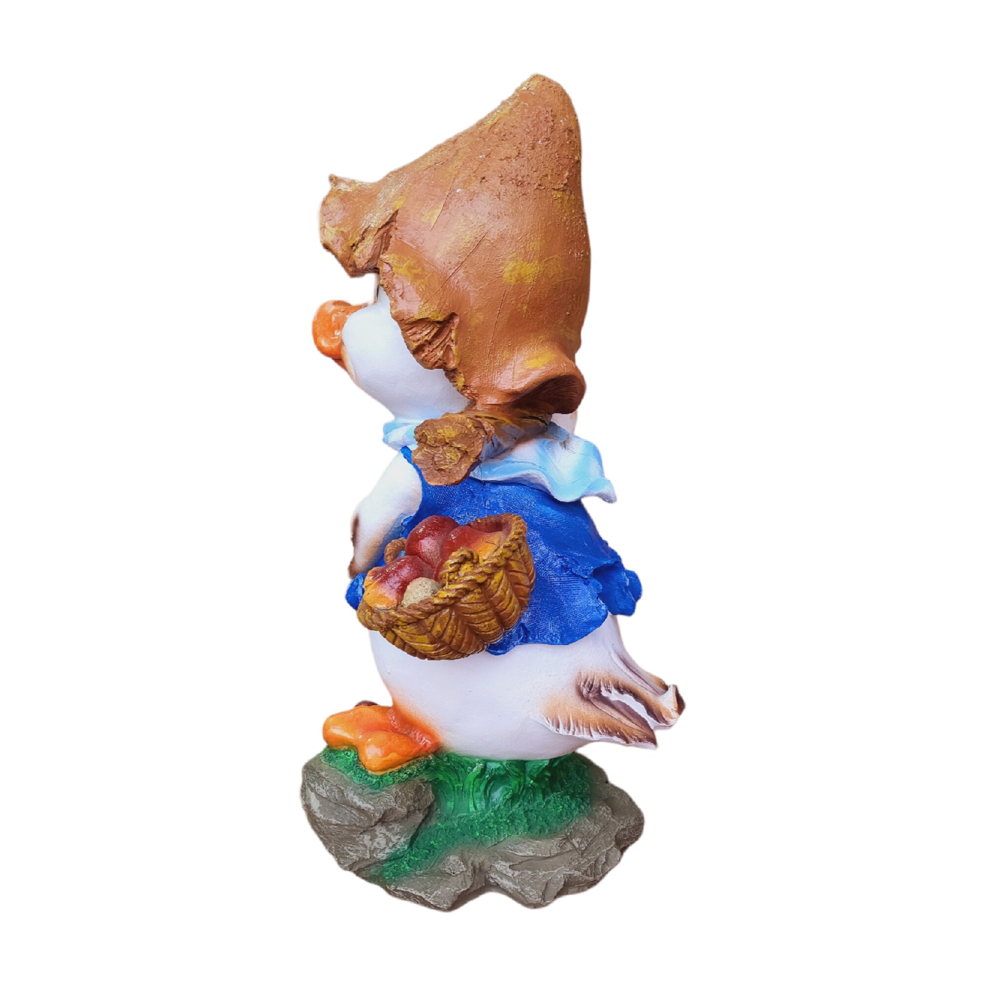 Figurina de gradina Rata, polystone, pictata manual, inaltime 55 cm ...