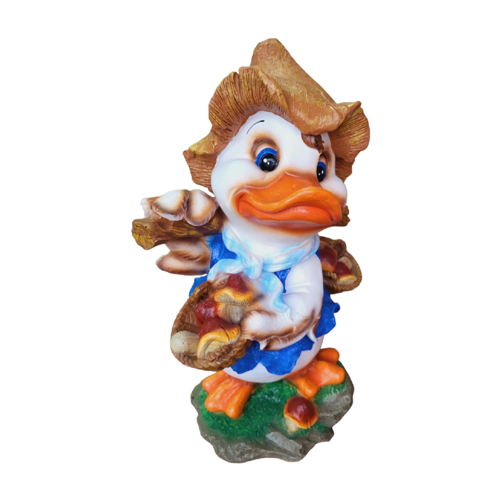 Figurina de gradina Rata, polystone, pictata manual, inaltime 55 cm ...