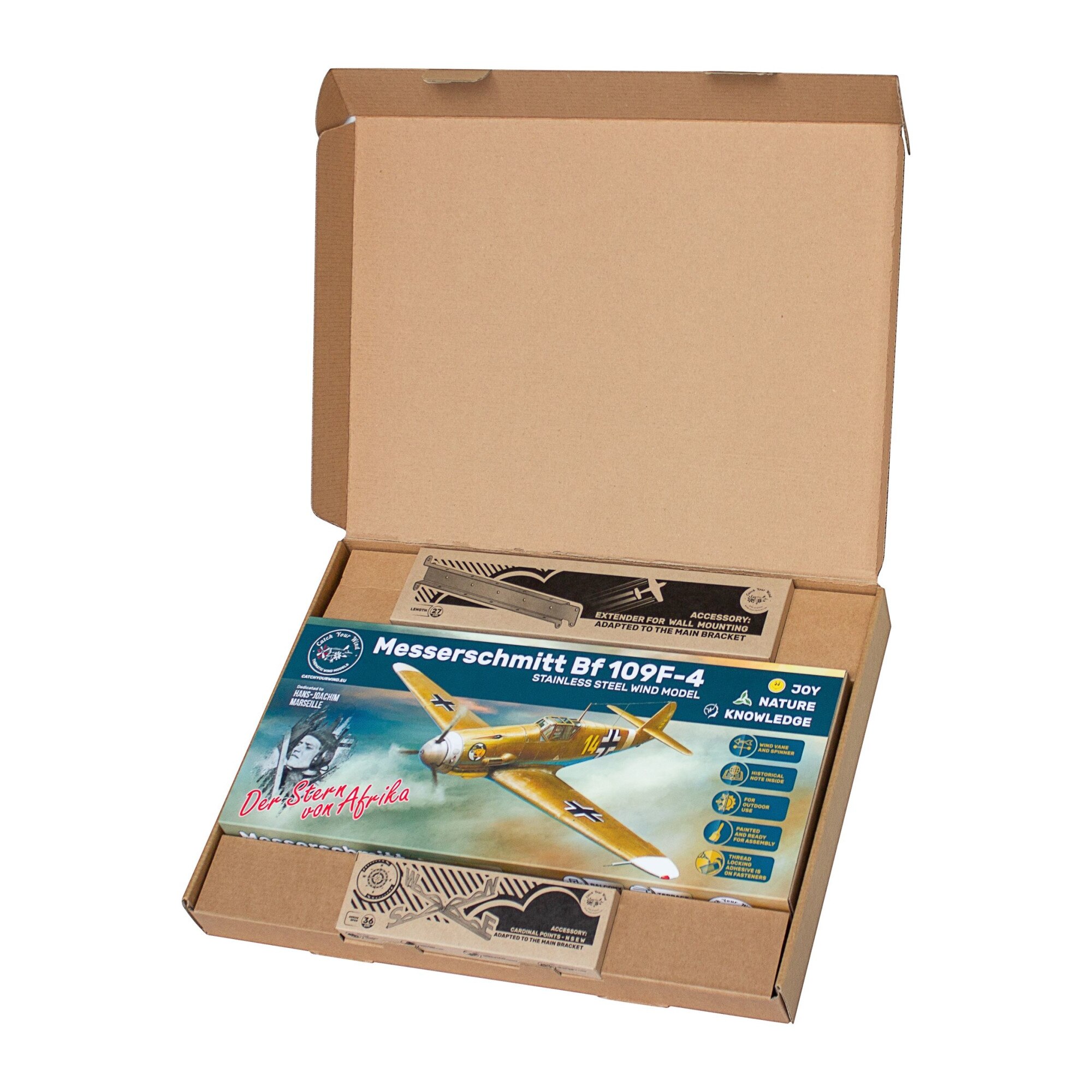 Set Girueta din inox Catch Your Wind, Macheta de avion de lupta ...