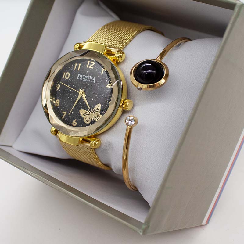 Set ceas elegant dama Francesca di Geneva Matteo, cu bratara asortata ...