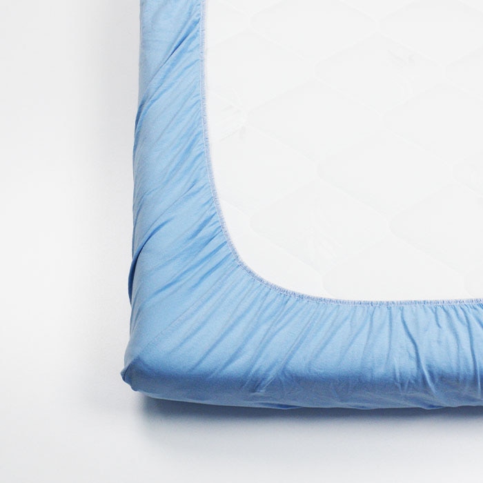 Cearsaf cu elastic, AV Baby, 60x120 cm, Albastru - eMAG.ro