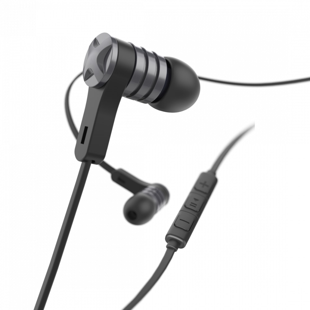 Casti cu fir, Hama, In-ear, Microfon, Negru - eMAG.ro
