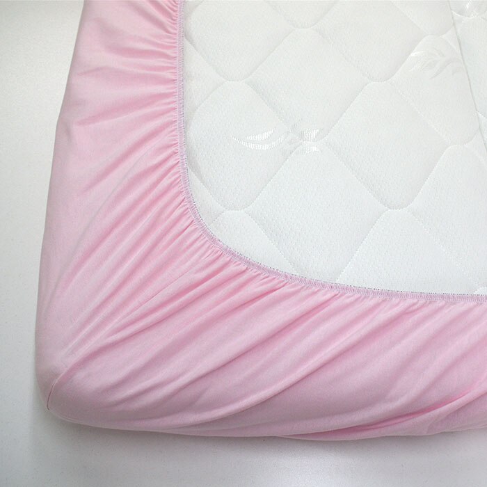 Cearsaf cu elastic, AV Baby, 60x120 cm, Roz - eMAG.ro