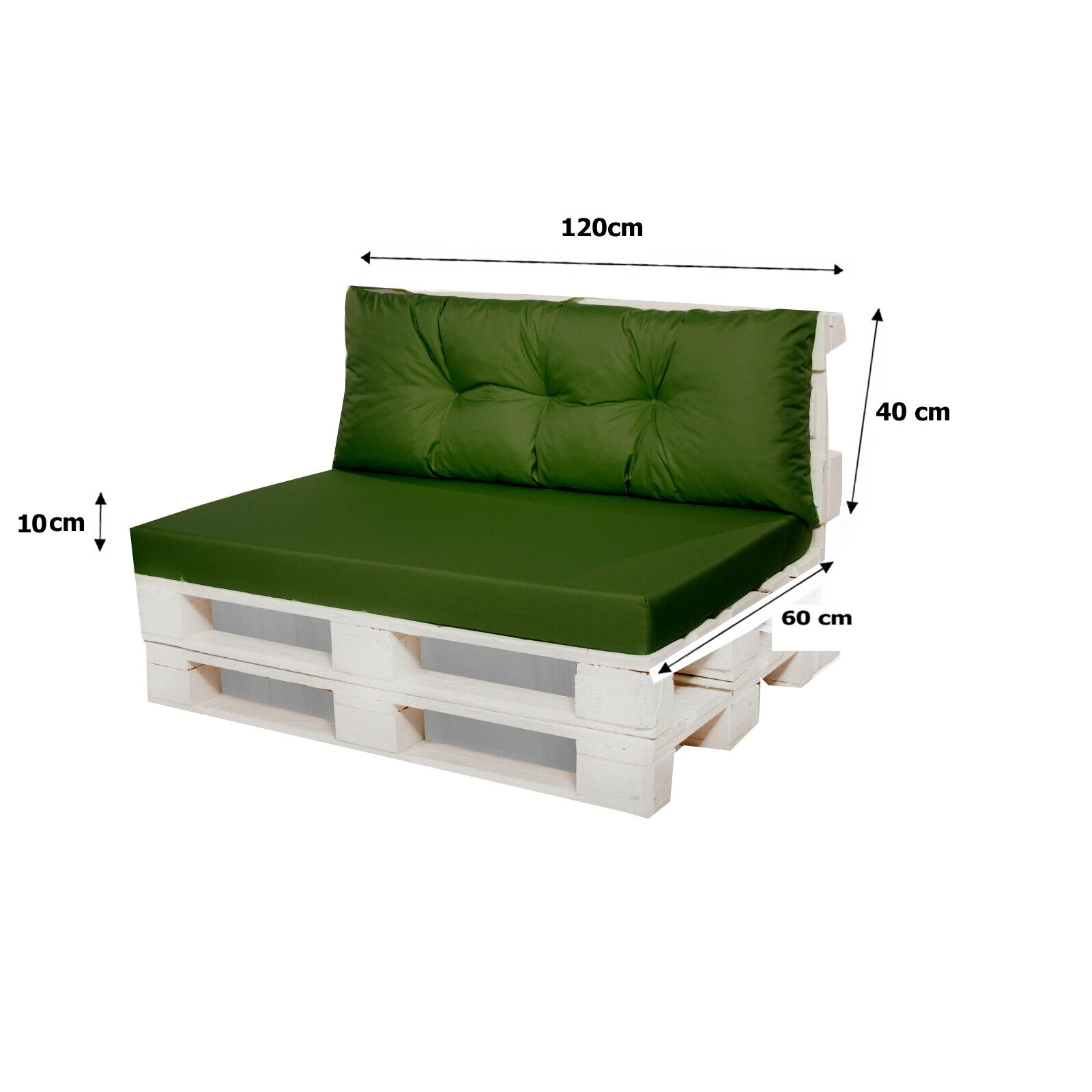 Set perne decorative, Pentru mobilier paleti, perna sezut 120 x 60cm ...