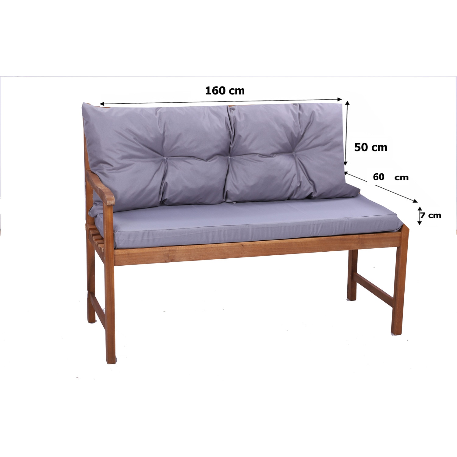 Perna pentru balansoar de gradina, Old garden, sezut 160 x 60 si spatar ...