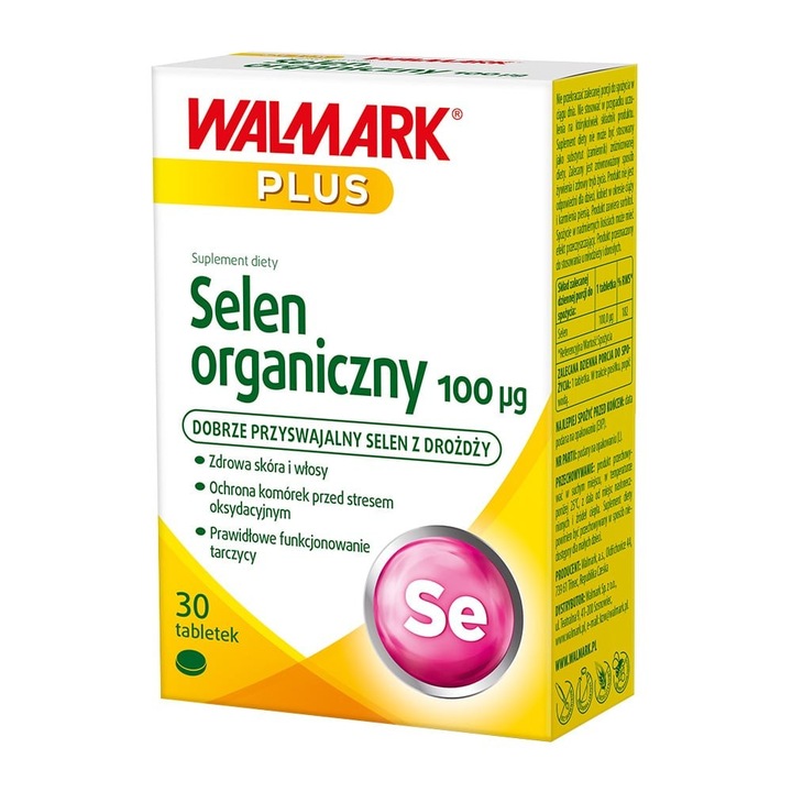 Seleniu organic 100 mg Walmark, Stada, 30 tablete - eMAG.ro