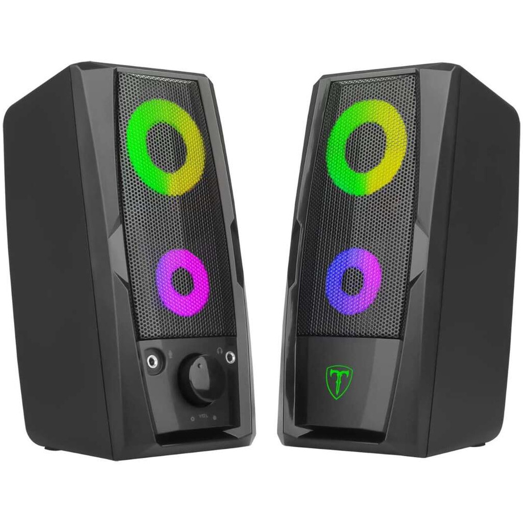 Boxe T-Dagger Matrix iluminare RGB, 2x3W, negru - eMAG.ro