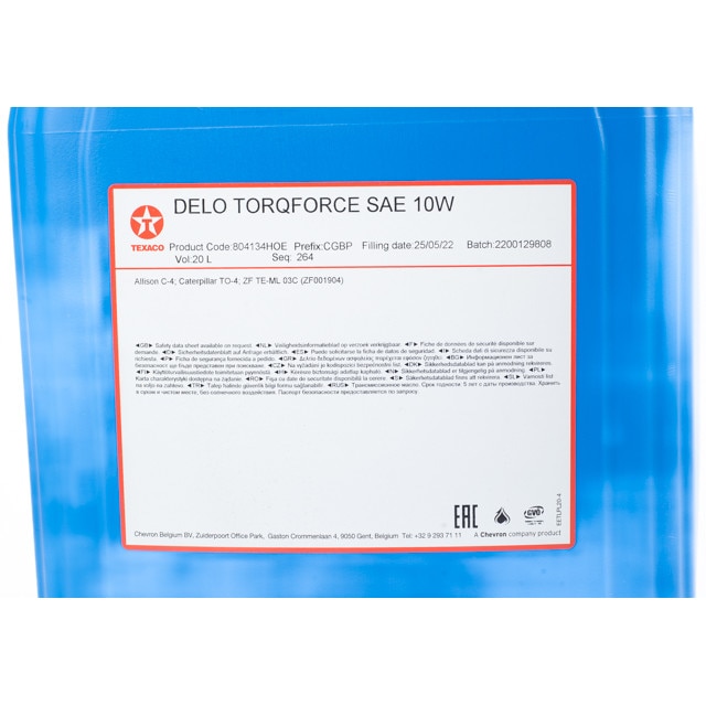 Ulei transmisie Texaco Delo TorqForce SAE 10W 20 litri - eMAG.ro