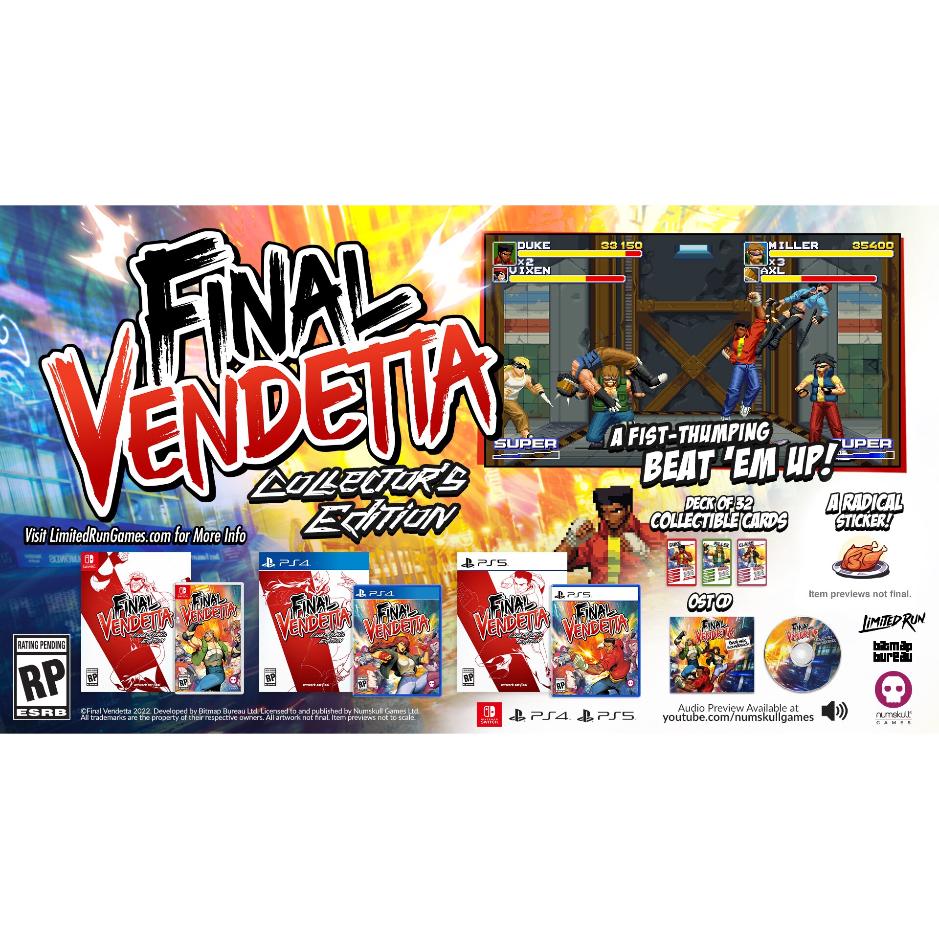 Final Vendetta Collectors Edition Nintendo Switch Játékszoftver - eMAG.hu
