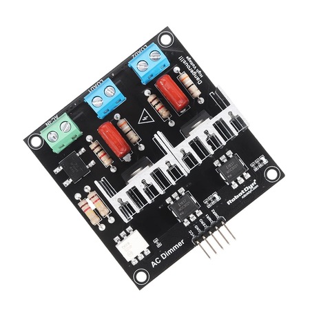 Релеен модул PWM, Robotdyn, 2 канала, 3.3/5 V, 220V/110V, Съвместим с ...
