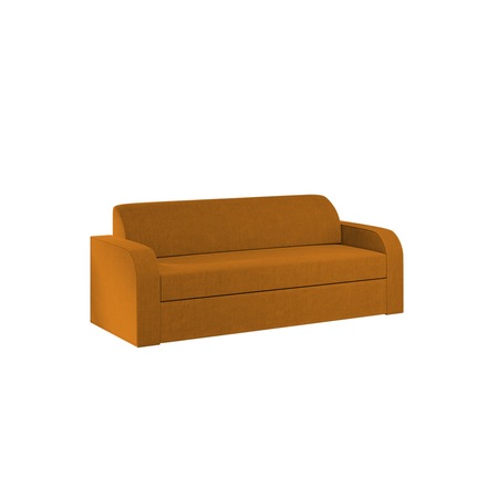 Canapea Mini, extensibila, stofa, 220 x 84 x 83 cm, Portocalie - eMAG.ro