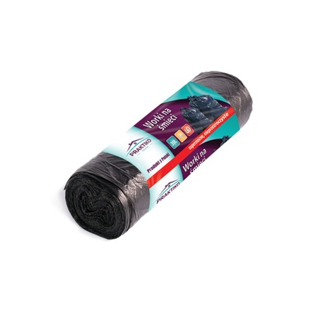 Saci gunoi, Praktiko, 35 l, 15 bucati, Negru - eMAG.ro