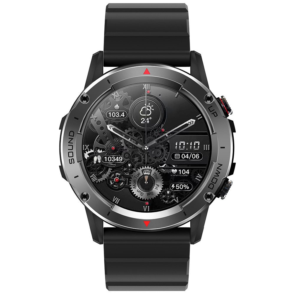 Techmoon okosóra, 1,39" teljes érintés, Bluetooth hívás, SMS/közösségi ...