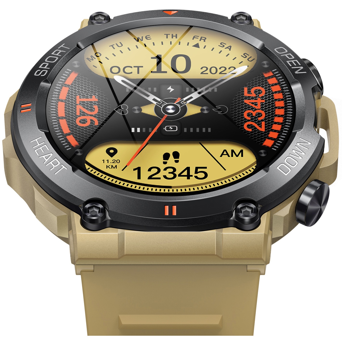 Techmoon Okosóra, 1,39 hüvelykes IPS Full Touch kijelző, Bluetooth hívás, közösségi média ...