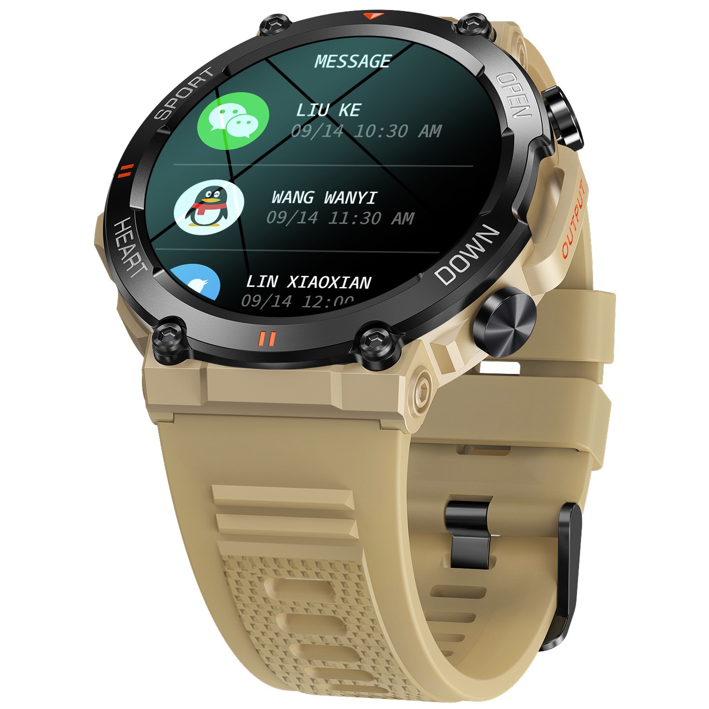 Techmoon Okosóra, 1,39 hüvelykes IPS Full Touch kijelző, Bluetooth hívás, közösségi média ...