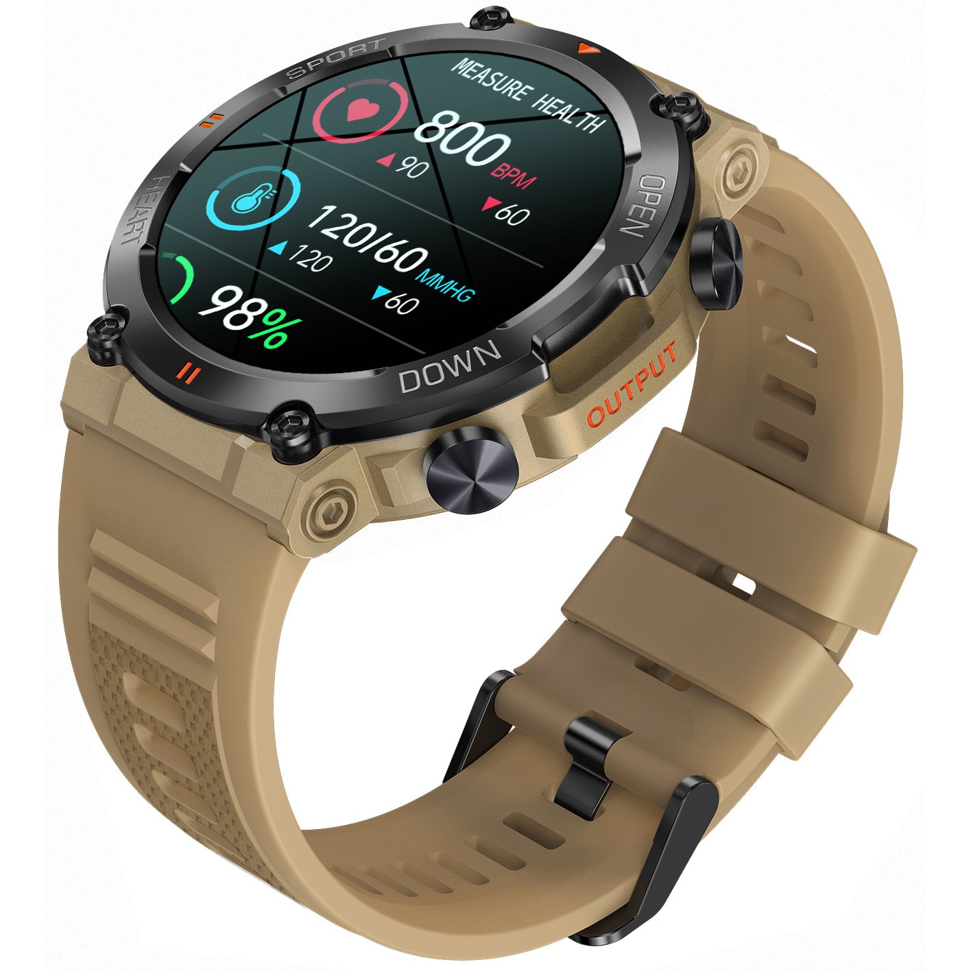 Techmoon Okosóra, 1,39 hüvelykes IPS Full Touch kijelző, Bluetooth hívás, közösségi média ...