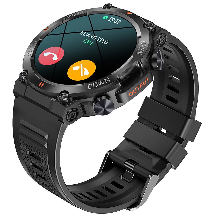 Ceas smartwatch, Techmoon®, 1.39" Full Touch, Apel Bluetooth ...