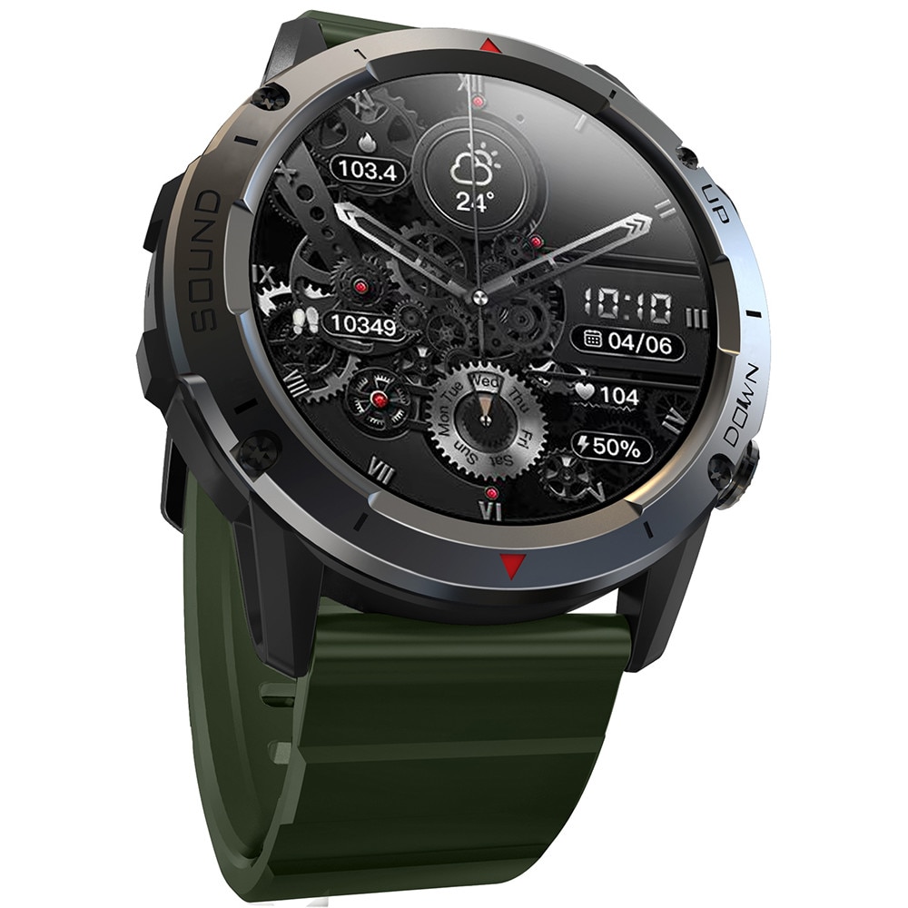 Ceas smartwatch, Techmoon®, 1.39" Full Touch, Apel Bluetooth ...