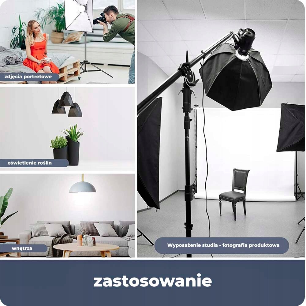 Bec fotografic LED cu telecomanda, 105W, E27, 5500K - eMAG.ro