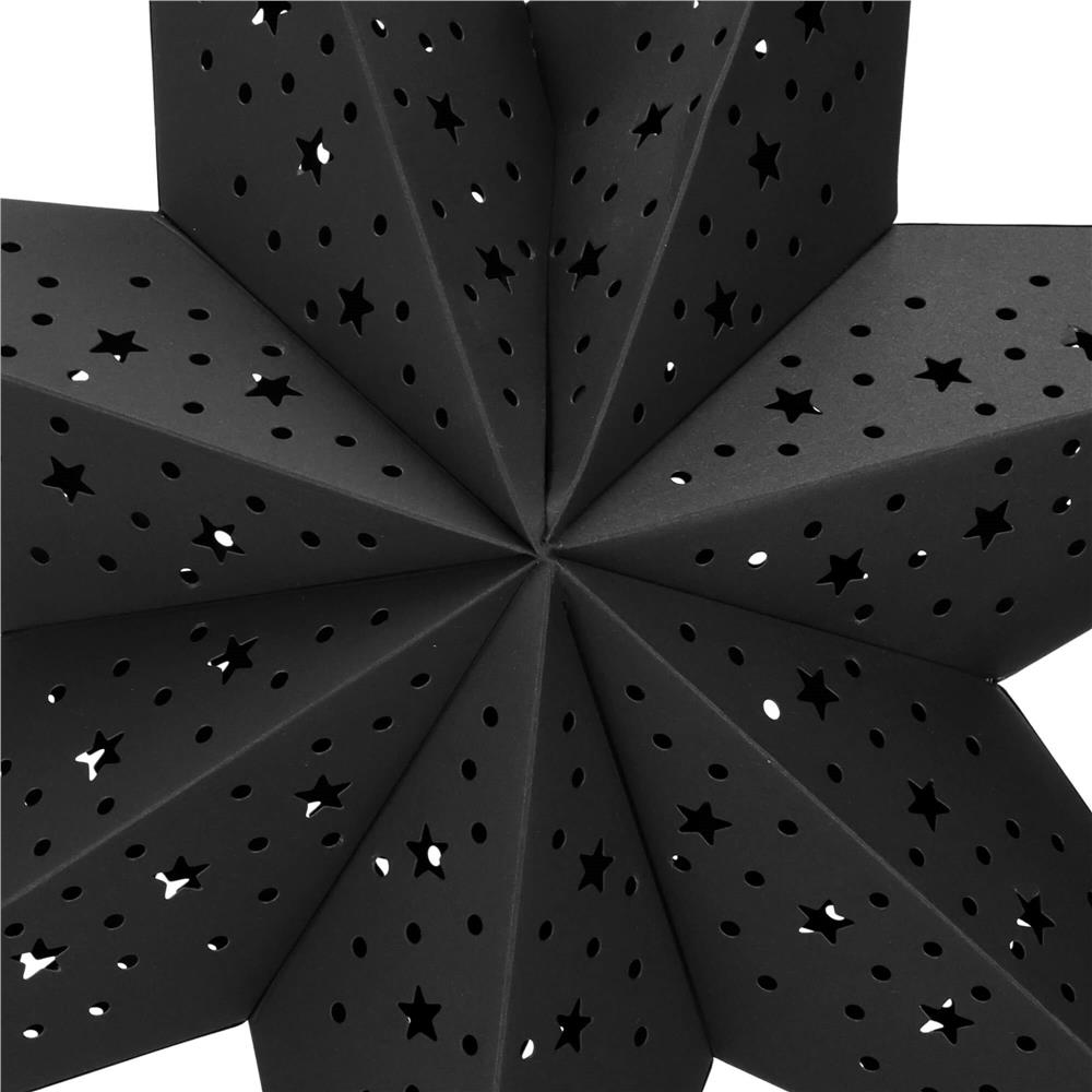 Stea decorativa 3D din hartie ajurata, 50cm, neagra - eMAG.ro