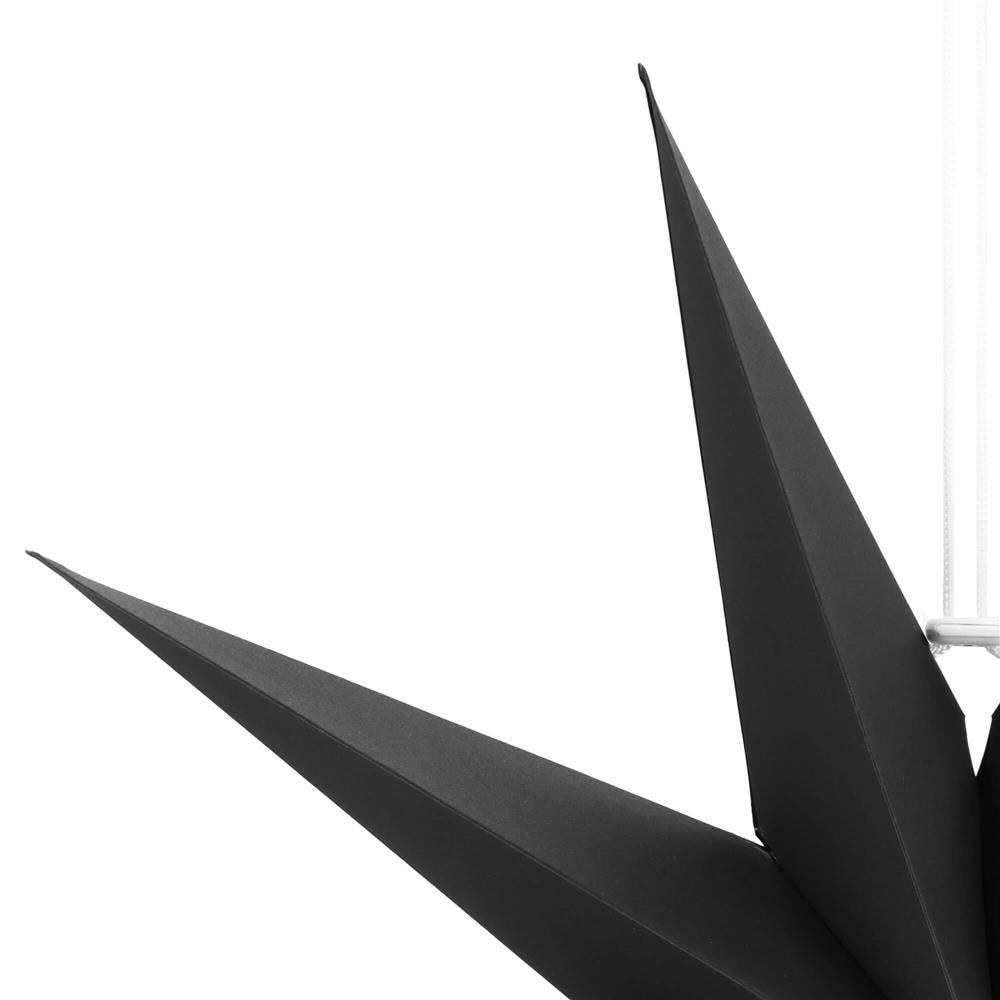 Stea decorativa 3D din hartie, cu 9 colturi, 60cm, neagra - eMAG.ro