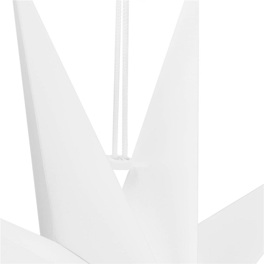Stea decorativa 3D din hartie, cu 9 colturi, 60cm, alba - eMAG.ro