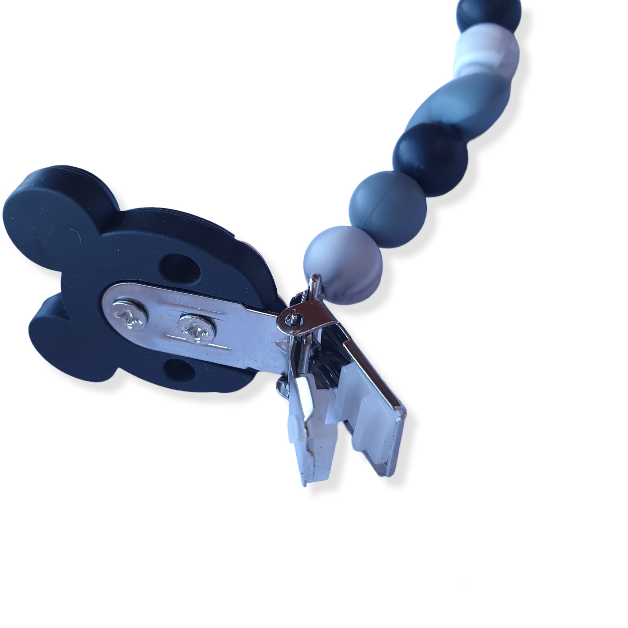 Lantisor personalizat pentru suzeta din silicon alimentar/ Mickey ...