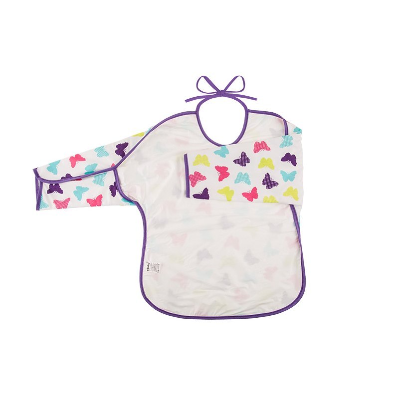 Baveta copii, Akuku, 34x34cm, Fluturi, Bumbac, Multicolor - eMAG.ro