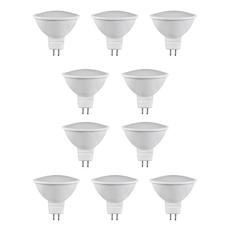 Set 10 Buc - Bec LED Ecoplanet MR11, 3W (35W), 12V, 260 LM, F, lumina rece 6500K, Mat - eMAG.ro