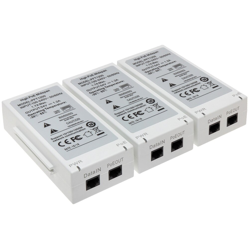 Injector Dahua High PoE DH-PFT1200 - eMAG.ro