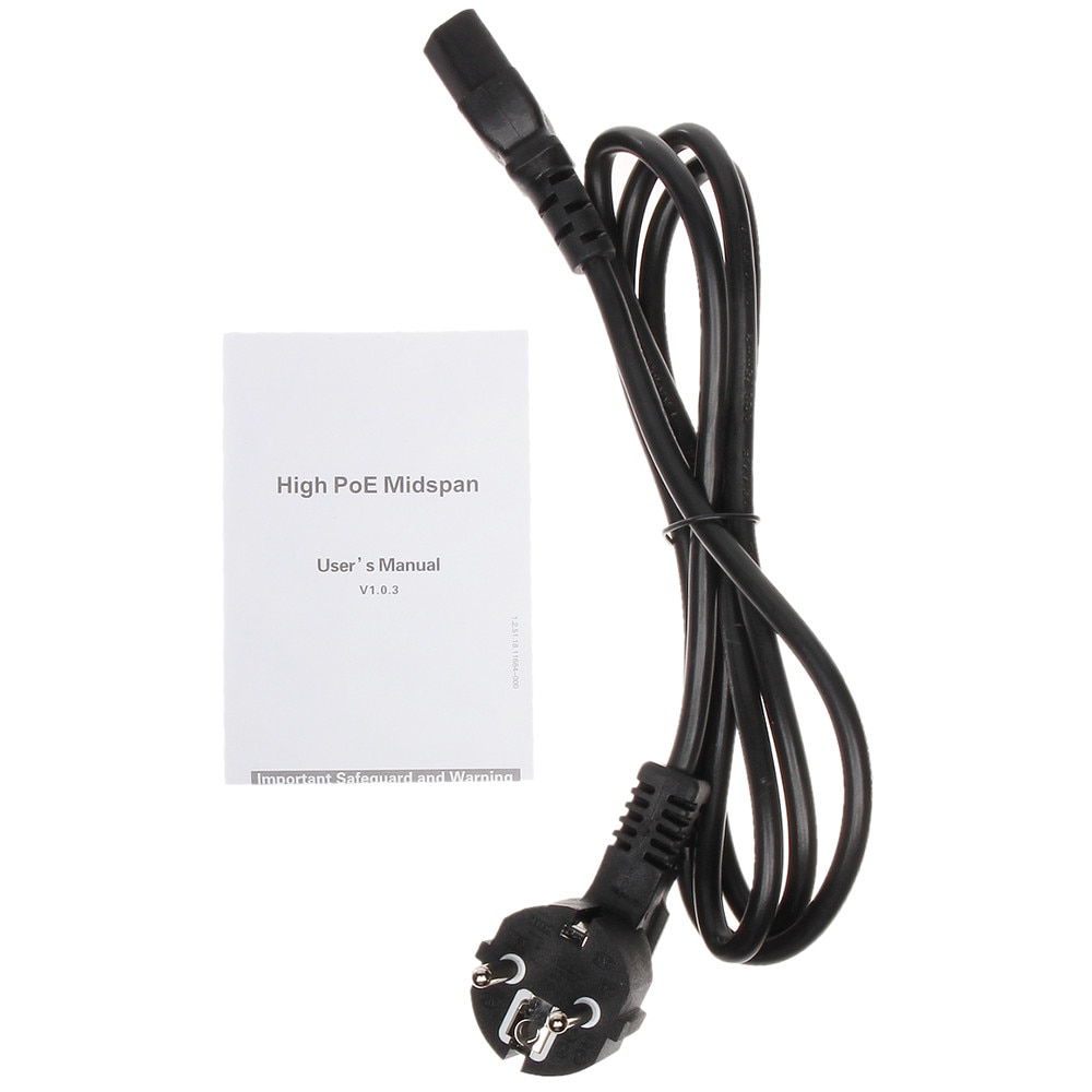 Injector Dahua High PoE DH-PFT1200 - eMAG.ro