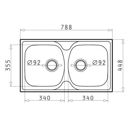 Pachet Pyramis chiuveta Ecoline ASPECT si baterie ASALIA, 2 cuve ...
