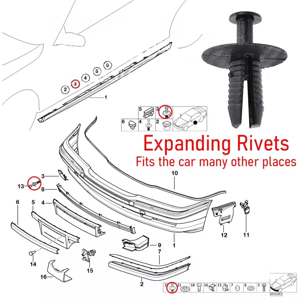 Set 10 bucati clipsuri Bmw 51118174185 51110141033 - eMAG.ro