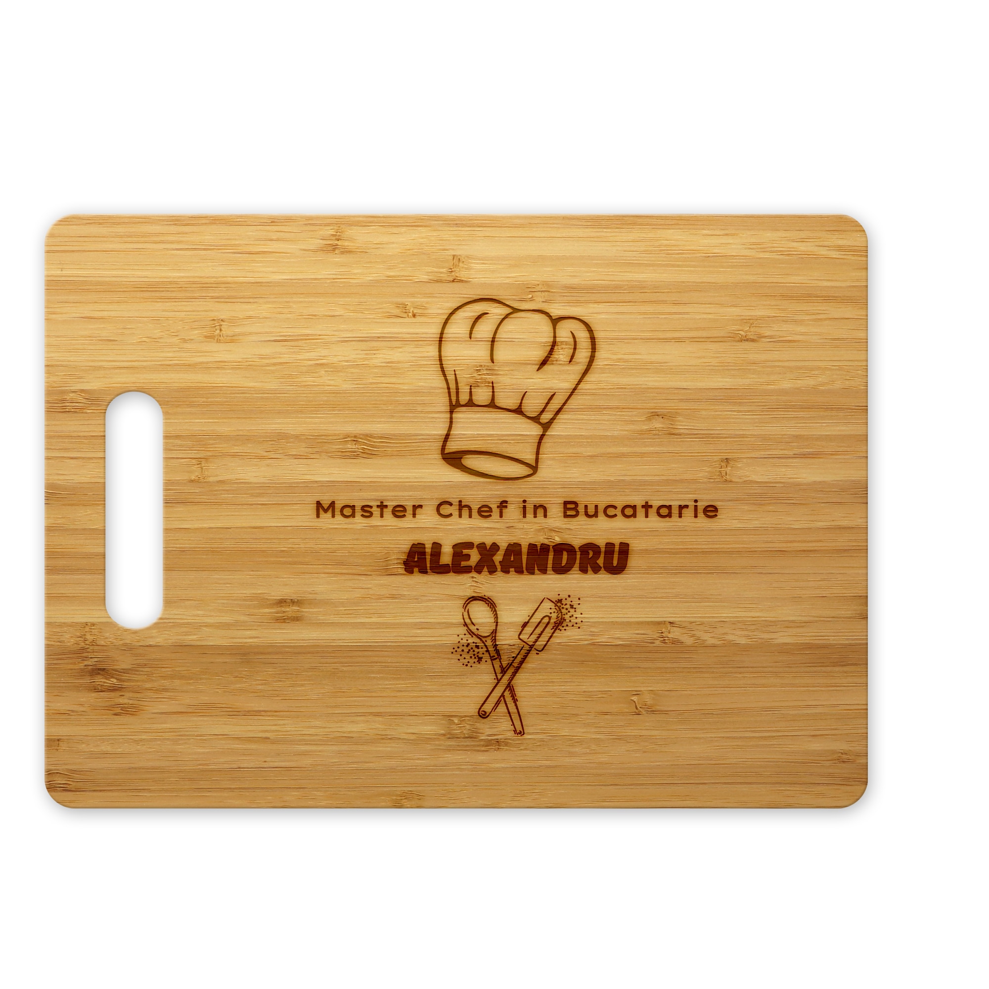 Tocator personalizat cu mesaj amuzant Master Chef in Bucatarie, 36x 20 ...