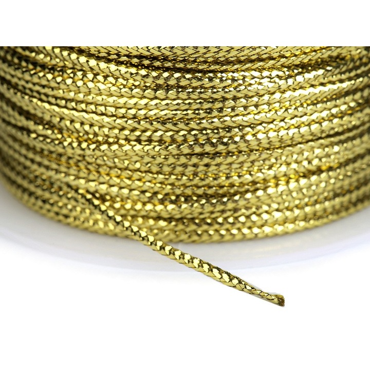 Snur plat lurex, latime 1,1 mm, rola 30 m - eMAG.ro